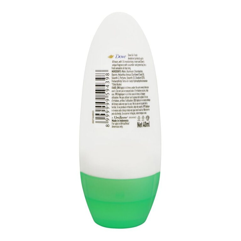 Dove Go Fresh Cucumber & Green Tea 48-Hour Anti-Perspirant Roll On 40ml ...