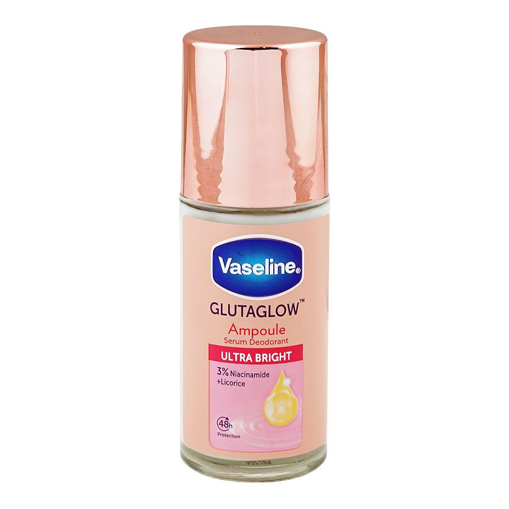 Vaseline Gluta Glow Ultra Bright Serum Deodorant Roll On 45ml – Affan Store